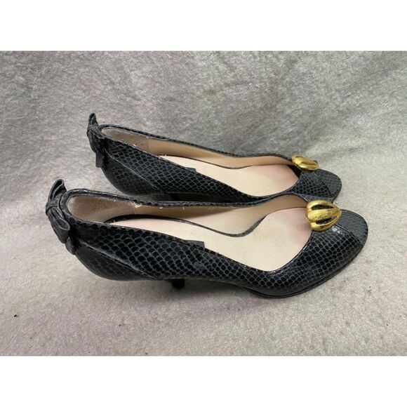 Lulu Guinness | Shoes | Vintage Lulu Guinness 3 4 Heel Open Toe Shoes ...
